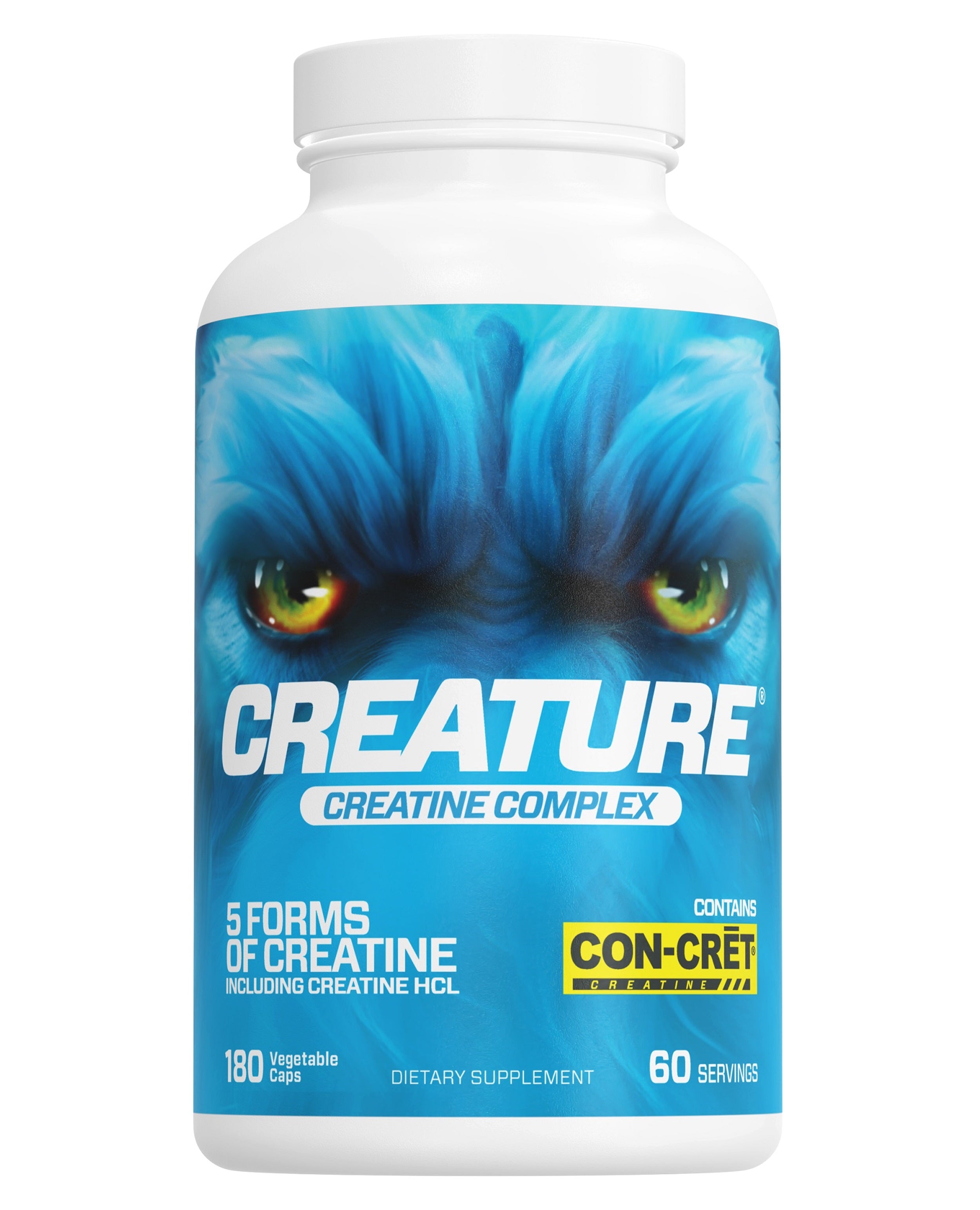 CREATURE CREATINE COMPLEX VEGGIE CAPSULES-NON-GMO-PURE CREATINE – CreatureSupps